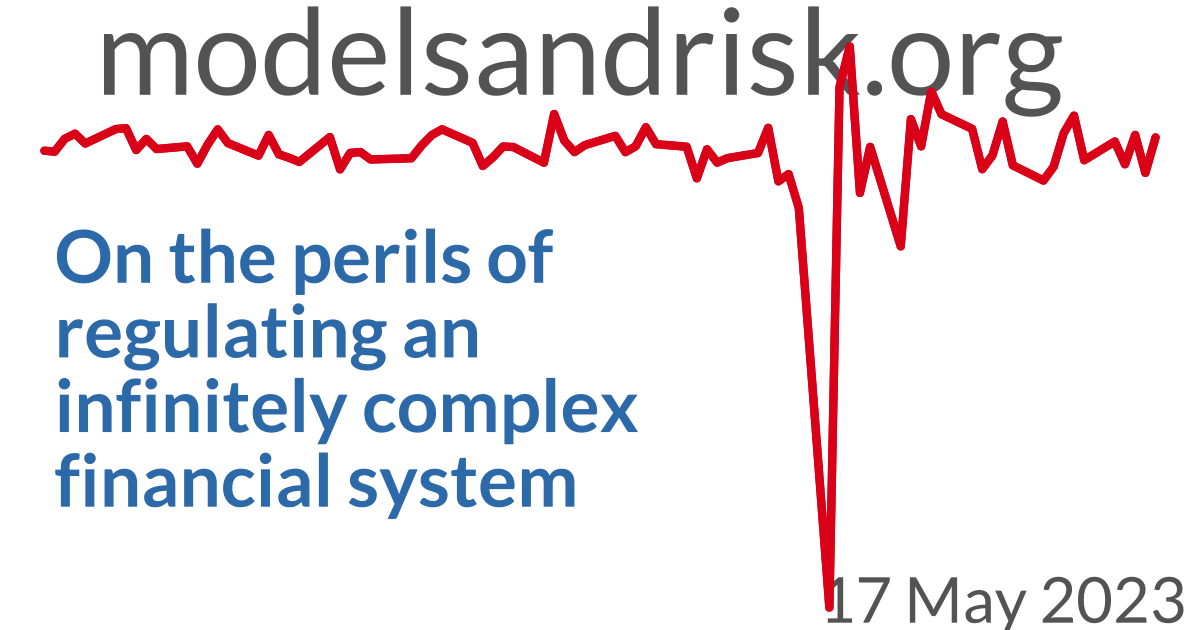 Models and risk | Financial Regulation, Systemic Risk, Stability and AI ...
