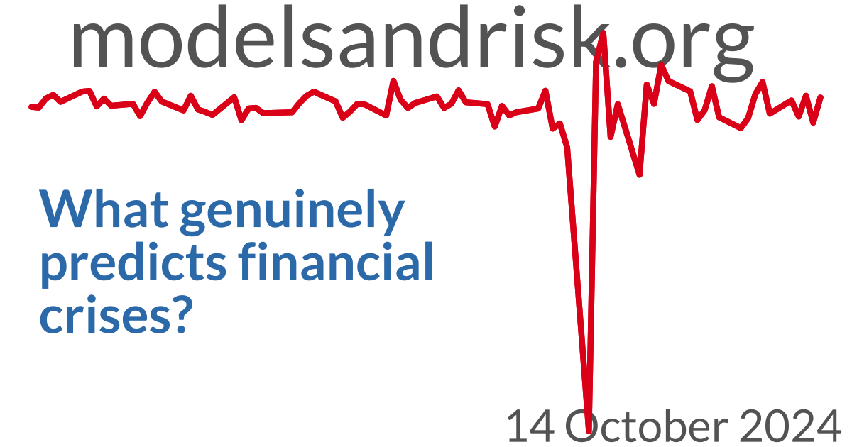 What Genuinely Predicts Financial Crises