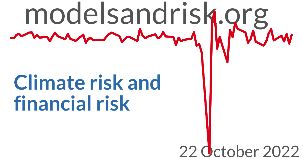 Models and risk | Financial Regulation, Systemic Risk, Stability and AI ...