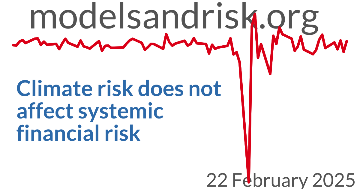 Models and risk | Financial Regulation, Systemic Risk, Stability and AI ...
