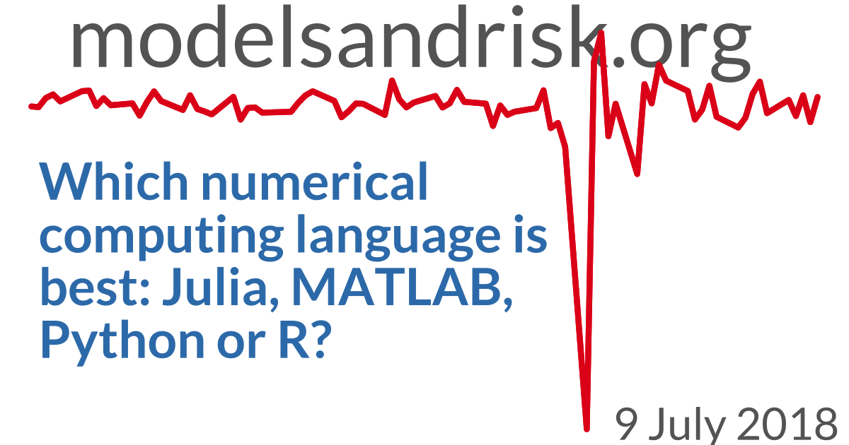 Which numerical computing language is best: Julia, MATLAB, Python or R?