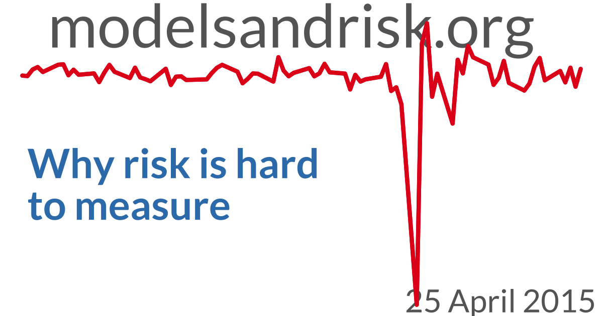 Models and risk | Financial Regulation, Systemic Risk, Stability and AI ...